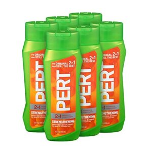 pert strengthening 2 in 1 shampoo and conditioner, 13.5 ounce (pack of 6)