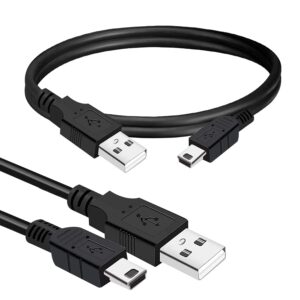 brendaz mini usb cable 15ft., durable usb mini to usb charging cord & data transfer compatible with gopro hero4 hero 3+, garmin gps, ti-84 plus, ti84 calculator, dash cam, dslr camera, usb mic.