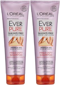 l'oreal ever pure frizz-defy marula oil conditioner, 8.5 fl oz (pack of 2)