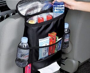 anniston twinkle car seat back organizer - baby backseat organizer - multi-pocket travel storage bag for baby travel accessories, kids toy storage, back seat protector/kick mat (bo-007)