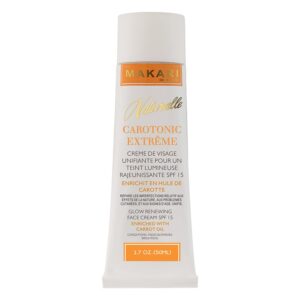 makari naturalle carotonic extreme glow renewing face cream spf15 (1.7 oz) | brightens, moisturizes, and rejuvenates skin | helps diminish acne, control oily face, and minimize the appearance of aging