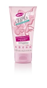 dippity do girls with curls leave-in curl defining cream - anti-frizz styling cream for curly & wavy hair - includes shea butter & coconut oil to strengthen & protect - 125 ml/4.2 fl oz