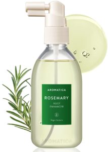 aromatica rosemary root enhancer 3.38oz / 100ml – scalp nourishing with food-graded rosemary oil – relieves itchy, dry, flaky scalp - free from sulfate, silicone, and paraben