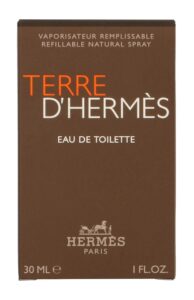 hermes terre eau de toilette spray for men, 1 ounce