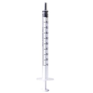 bstean 1ml 1cc syringe with luer slip tip, no needle, non-sterile (pack of 50)