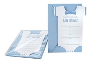 hallmark baby shower invitations, onesie (pack of 10 invites and envelopes for baby boy) (5inh6191)