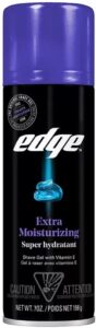 edge extra moisturizing shave gel for men, 7 ounce