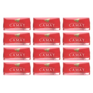 camay classic bar soap - moisturizing camay classic soap, softly scented camay body wash , 4 ounce bath bars (12 bars)