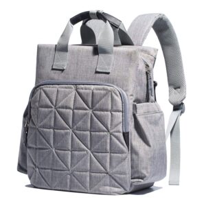 soho kenneth diaper backpack 6pc set tote bag, gray