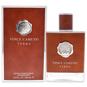 vince camuto terra eau de toilette spray for men, 3.4 fl oz