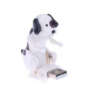 usb humping dog, funny cute usb humping spot dog christmas toy gift by ttnight(black+white)