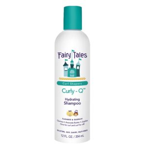 fairy tales curly q hydrating shampoo for curly and multi-cultural hair - paraben, sulfate, gluten and nut free - 12 oz