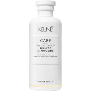 keune care vital nutrition shampoo, intense nourishing & moisturizing cleanser for dry or damaged hair, 10.1 fl oz