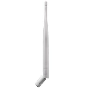 dericam universal 2.4g 5dbi wifi antenna for security camera/router, wifi booster, removable antenna, wireless range expander, rp-sma female connector inside, 5dbi, white