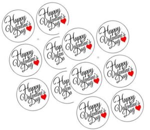 cakesupplyshop item#hh2-120ct happy day valentine's red heart elegant party favor stickers envelope seals