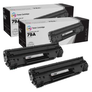 ld products compatible toner cartridge replacements for hp 79a cf279a (black, 2-pack) compatible with the following hp m12a, m12w, mfp m26a, mfp m26nw