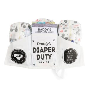 big dot of happiness daddy's diaper duty device - funny new baby gifts for dad