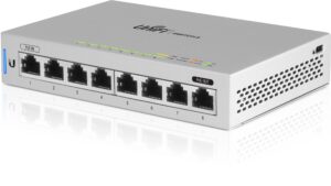 ubiquiti unifi us-8 poe powered 8 port managed gigabit switch with poe passthrough