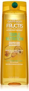 garnier fructis triple nutrition shampoo, dry to very dry hair, 12.5 fl. oz.