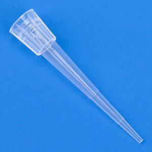 globe 150040 pipette tip, 0.1-20ul, certified, universal, low retention, graduated, 45mm, extended length, natural, 1000/stand-up resealable bag