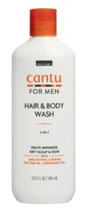 cantu mens 3-in-1 shampoo conditioner bodywash 13.5 ounce (400ml) (3 pack)