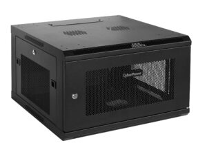 cyberpower carbon cr6u61001 6u wall mount rack enclosure