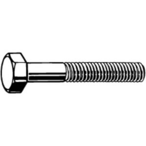 3/8"-24 x 2" grade 8 plain hex head cap screw, 25 pk.