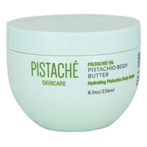 pistaché skincare pistachio oil whipped body butter cream moisturizer (a.k.a the boyfriend body butter) + hydrates dry skin and nourishes + vitamin e + antioxidant protection, 8.0 oz