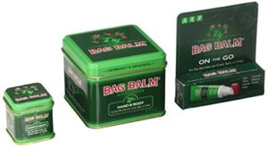 bag balm bundle (8 ounces, 1 ounces tins and on-the-go tube)