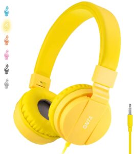 onta kids headphones for boys girls - child student headset wired plug toddler earphones school teen on ear for ipad | computer | smart phone | amazon fire tablet | laptop | plane travel | game,yellow