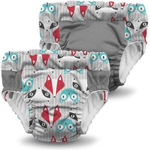 kanga care lil learnerz reusable toilet training pants (medium - clyde & platinum)