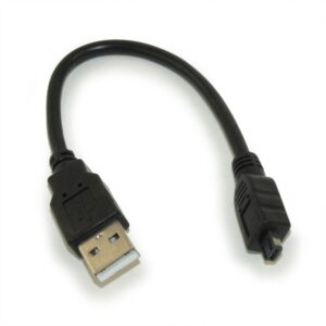 mycablemart 6inch usb 2.0 certified 480mbps type a male to mini 4-pin male cable