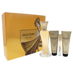 paris hilton gold rush 4 piece gift set