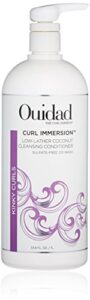 ouidad curl immersion low-lather coconut cleansing conditioner, 33.8 fl oz