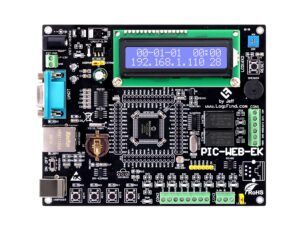 pic ethernet development board pic-web-ek for pic18f97j60 web server controller