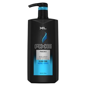 axe body wash for men, phoenix, 28 oz with pump