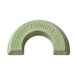 concrete donuts for a rotary head half, large, green