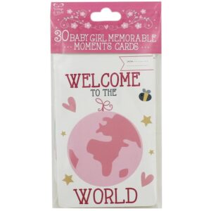 30 baby girl memorable moments cards cute children keepsakes (dispatched from uk)