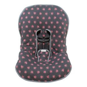 jyoko kids universal padded cover liner for baby car seat gr 0/100% cotton made (compatible with maxi cosi, chicco, mico, evenflo, mesa, britax and more) (fluor heart)