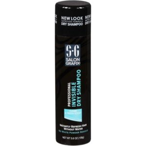 salon grafix professional invisible dry spray shampoo, pack of 3 x 5.6 oz.