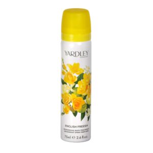 yardley of london english freesia deodorizing body fragrance spray, 2.6 oz