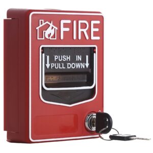 uhppote wired emergency fire alarm station 9-28vdc conventional dual action manual call point