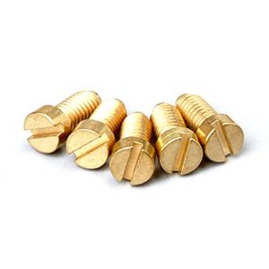 m2 x 3mm brass slotted cheese head,rounded head,machine screws,100-piece