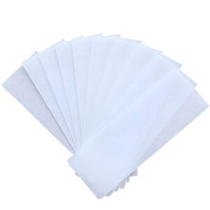 1bag(100pcs) non woven wax strips facial body hair removal white paper honey wax paper