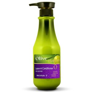 frulatte protecting olive leave in conditioner with certified organic olive oil for curly hair 13.5 fl oz