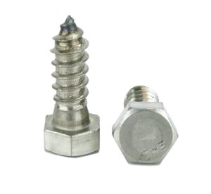 stainless 1/2 x 1-1/2" hex lag screw (1-1/2" to 5" lengths available in listing), 18-8 stainless steel, 25 pieces (1/2 x 1-1/2")