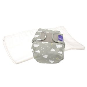 bambino mio, mioduo two-piece cloth diaper, cloud nine, size 2 (21lbs+)