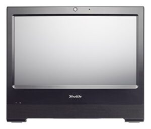 shuttle xpc aio x50v6u3 black intel i3-7100u kabylake all-in-one barebone pc, fanless, ip54 certified, vesa compatible