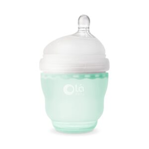 olababy gentle baby bottle (4oz, mint)