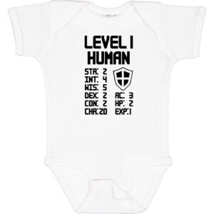 inktastic level 1 human baby bodysuit 6 months 0020 white 28f60